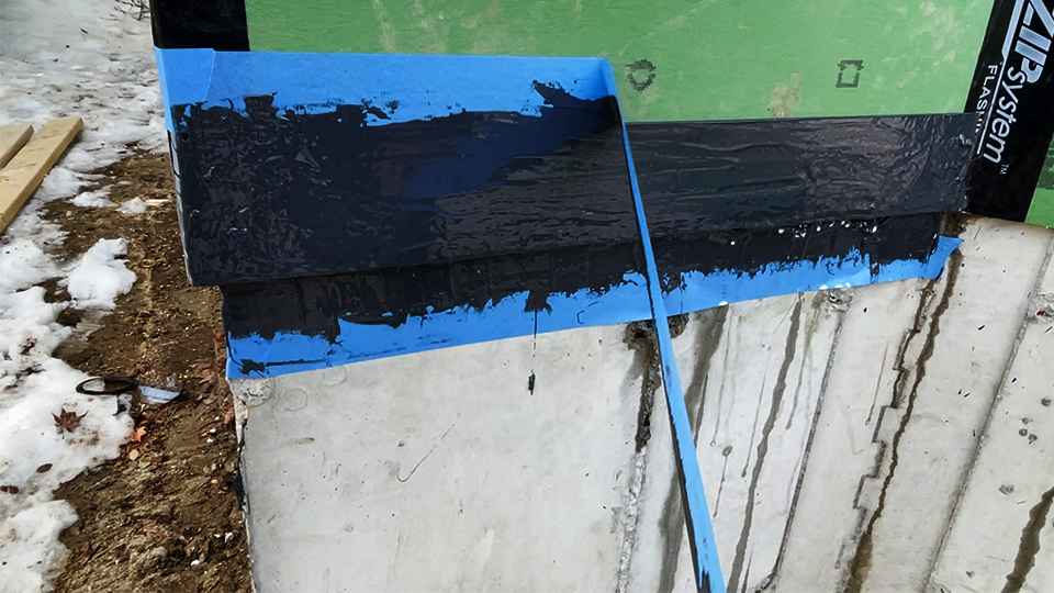 AIR SEALING SHEATHING TO FOUNDATION